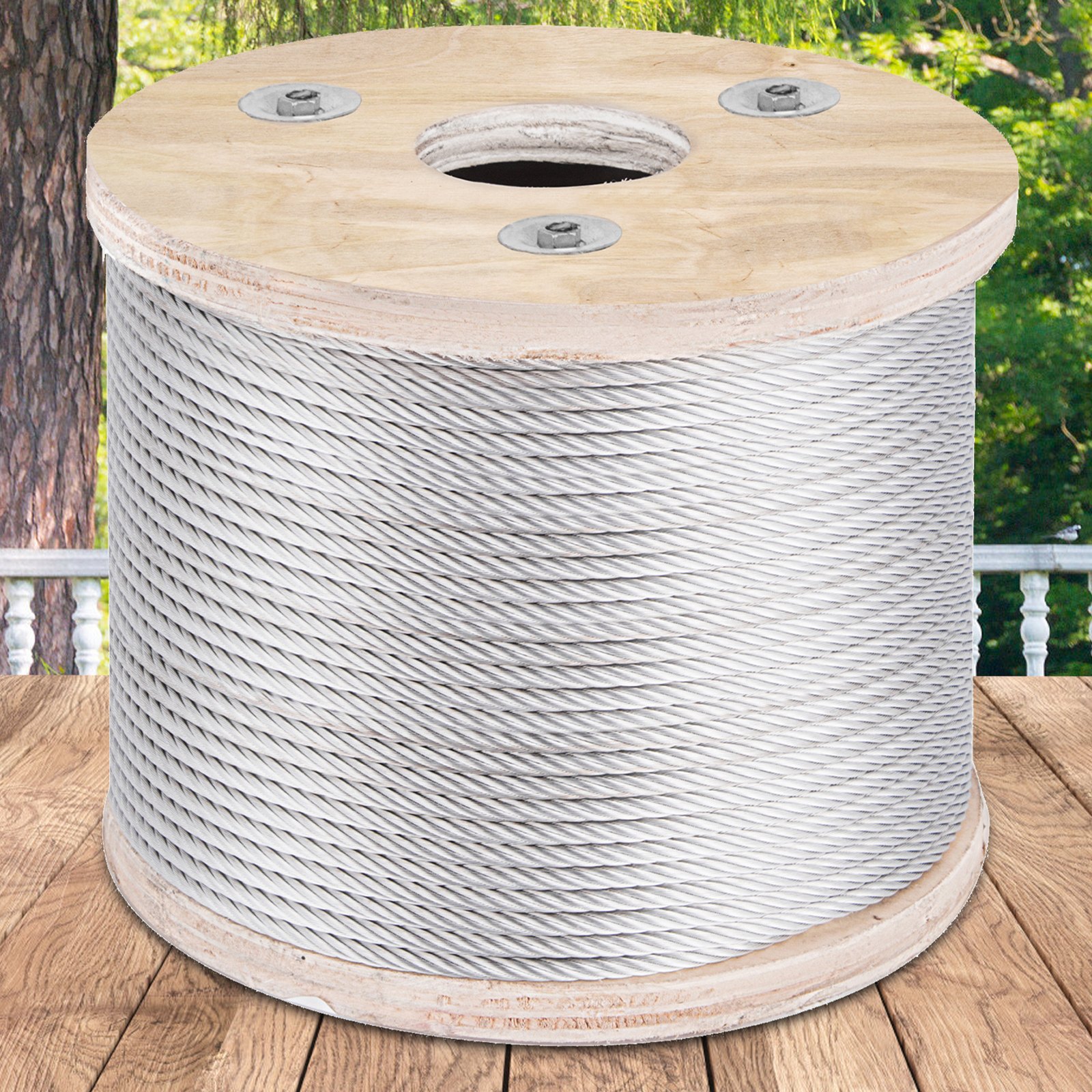 VEVOR Stainless Steel Cable Railing 3/16"x 250ft, Wire Rope 304 Marine ...