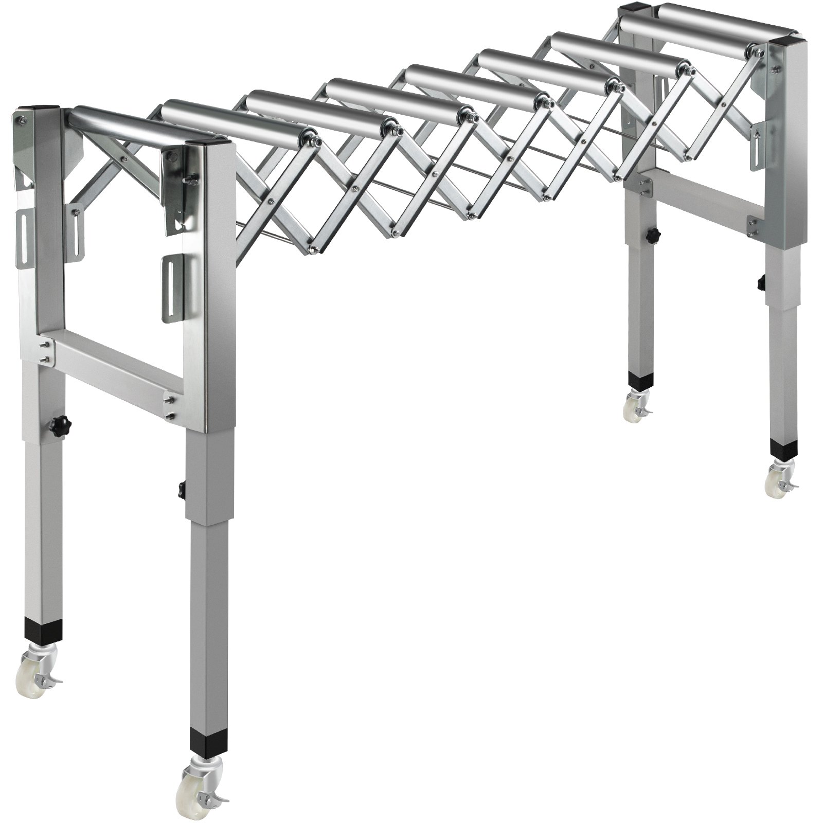 VEVOR Adjustable Gravity Conveyor Roller 21-50" Length 22-35" Height ...