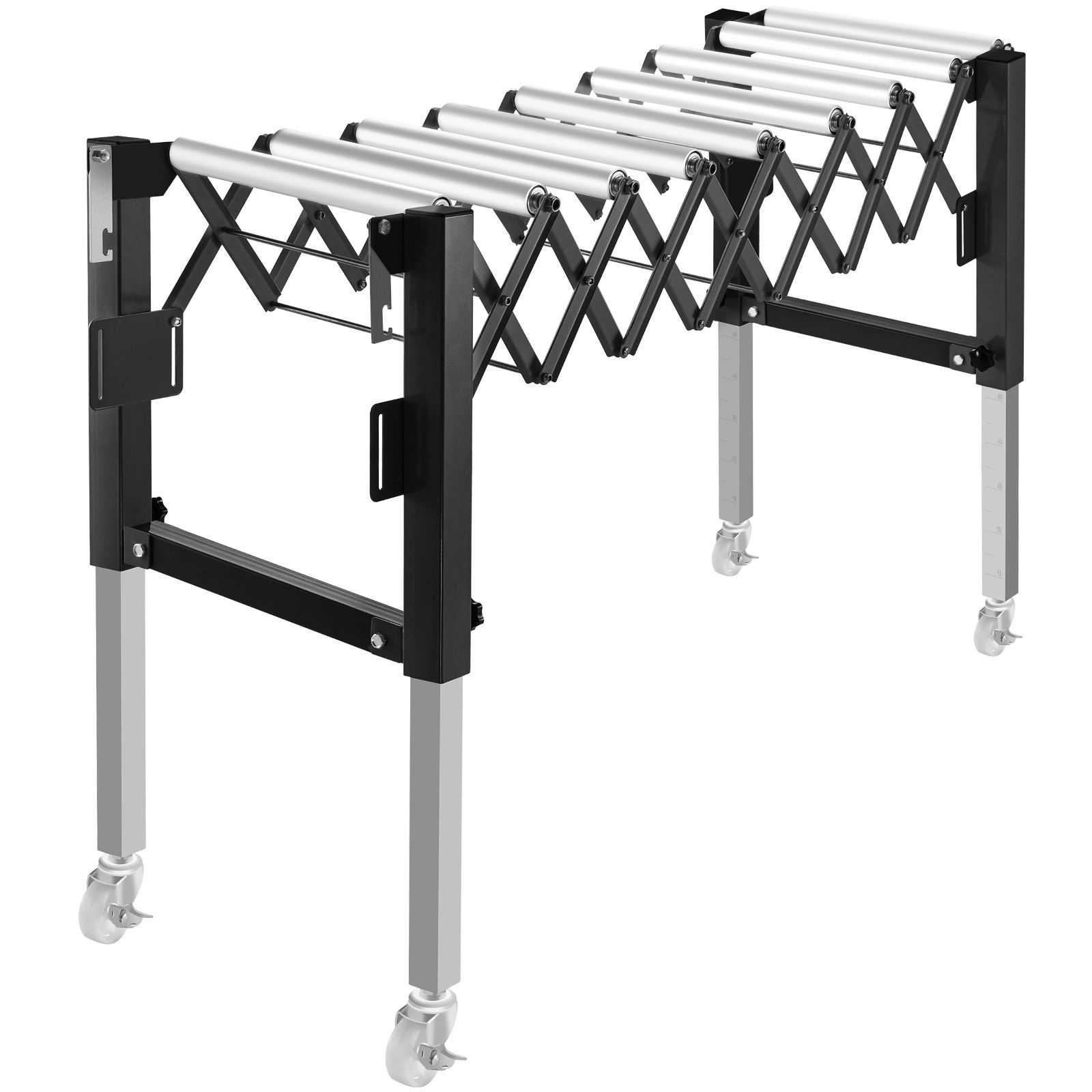 VEVOR Adjustable Gravity Conveyor Roller 18-51" Length 27-43" Height ...