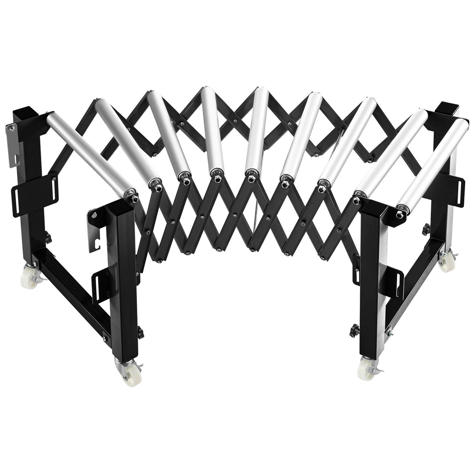 VEVOR Adjustable Gravity Conveyor Roller 18-51" Length 27-43" Height ...