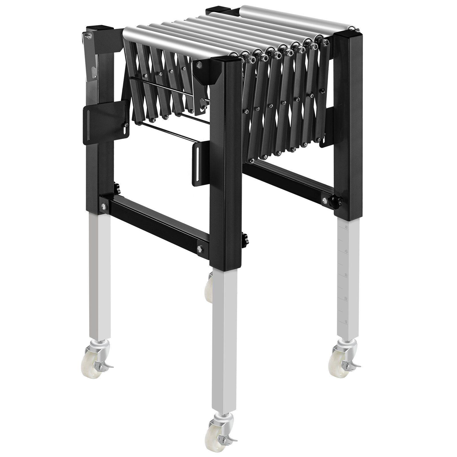 VEVOR Adjustable Gravity Conveyor Roller 18-51" Length 27-43" Height ...