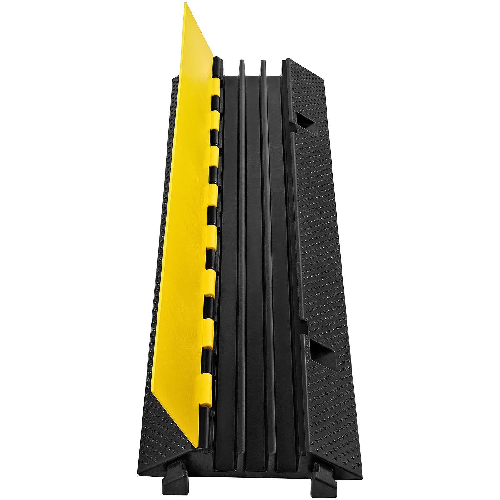 VEVOR 1 Pack of 3-Channel Rubber Cable Protector Ramps Heavy Duty ...