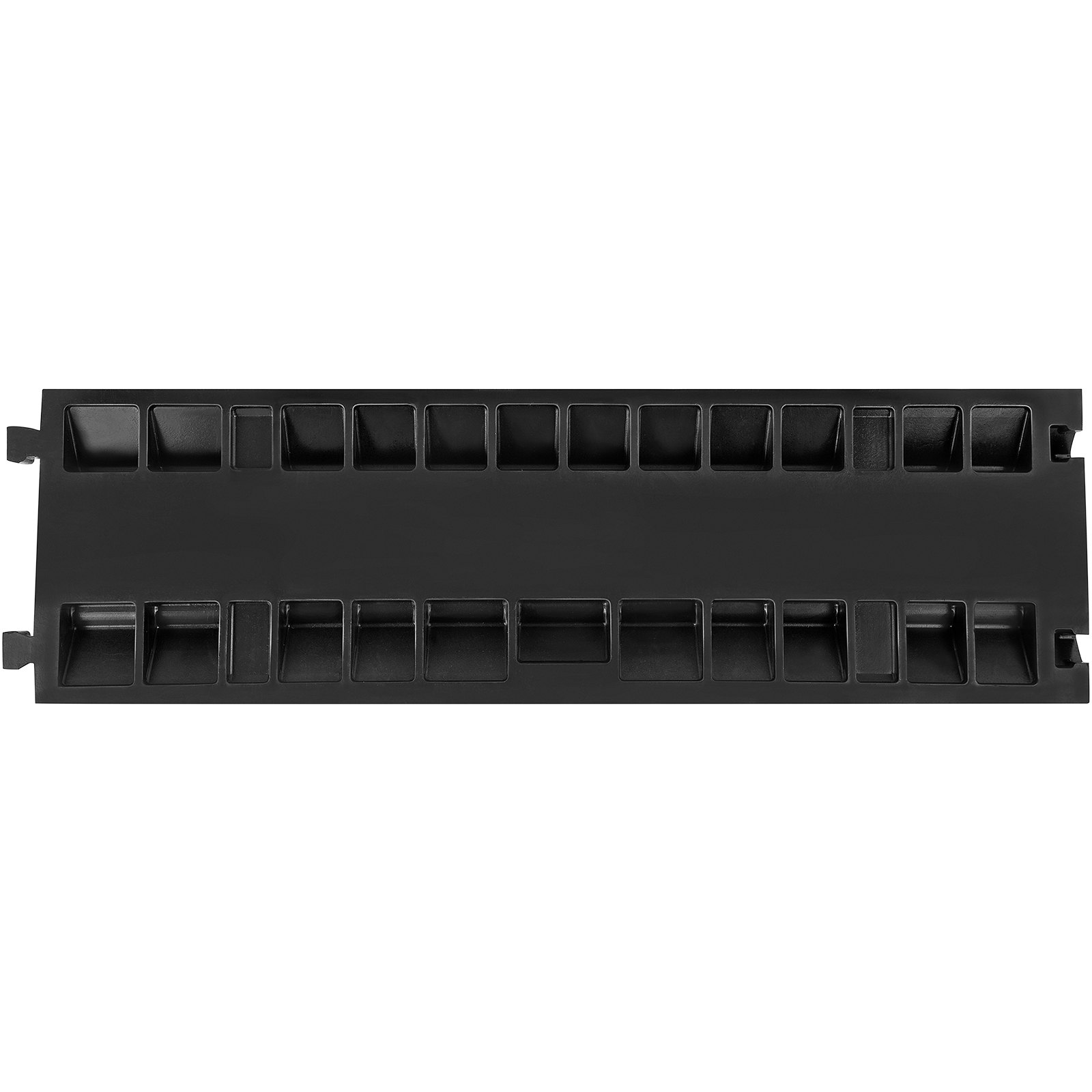 VEVOR 1 Pack of 3-Channel Rubber Cable Protector Ramps Heavy Duty ...