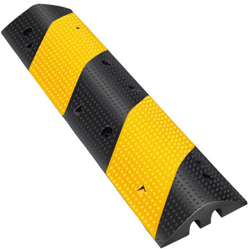 2 Channel Rubber Speed Bump Electric Modular Rubber Traffic Driveway ...