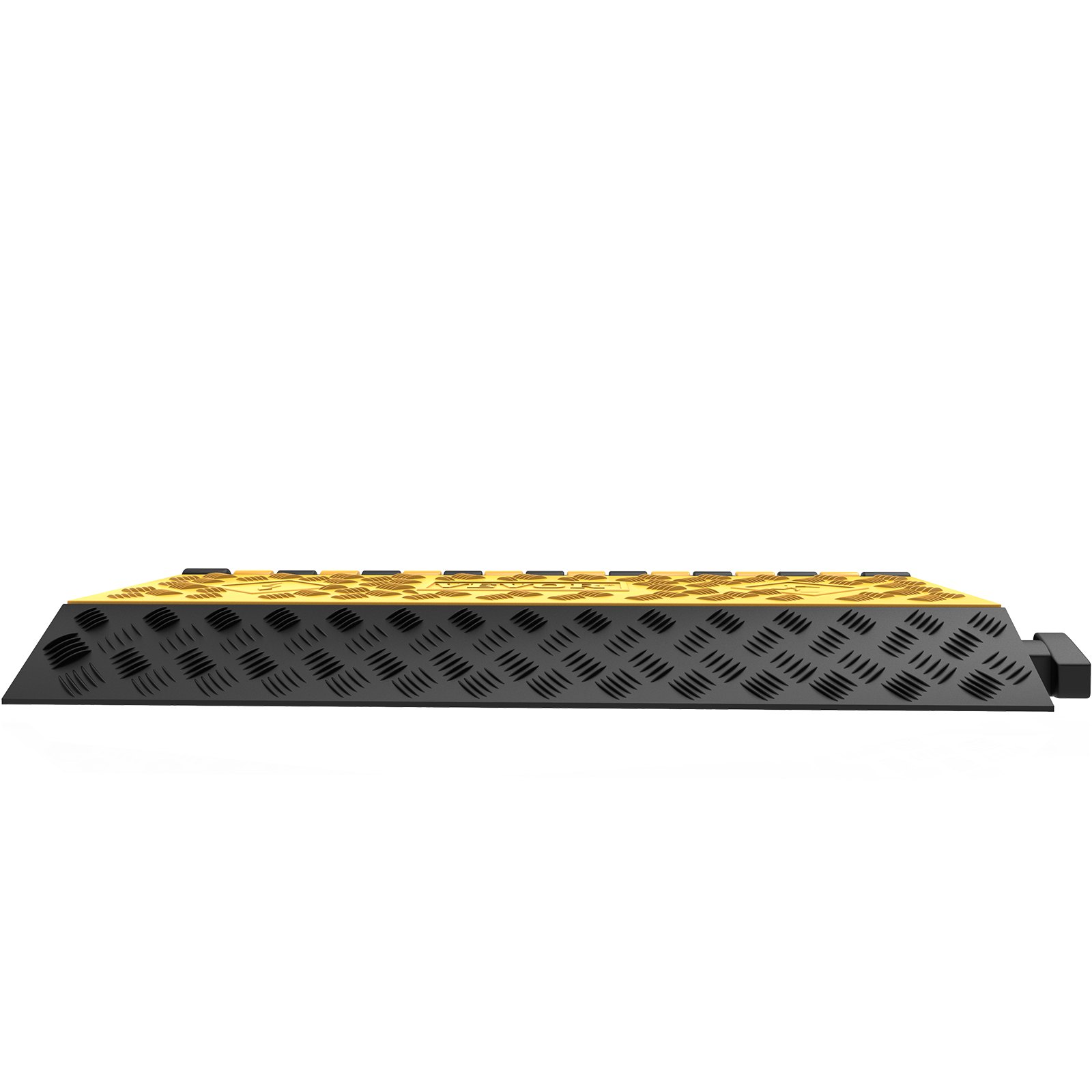 VEVOR 1 Pack of 3-Channel Rubber Cable Protector Ramps Heavy Duty ...
