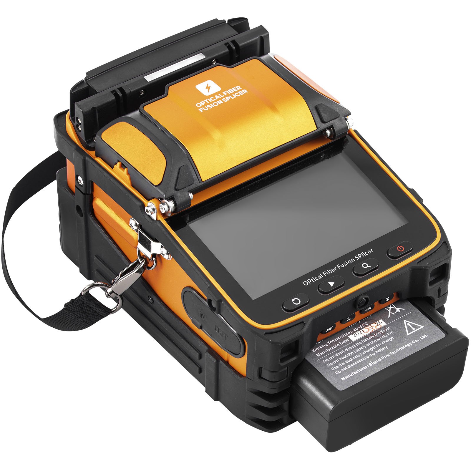 VEVOR AI-9 Fiber Fusion Splicer with 5 Seconds Splicing Time Melting 15 ...