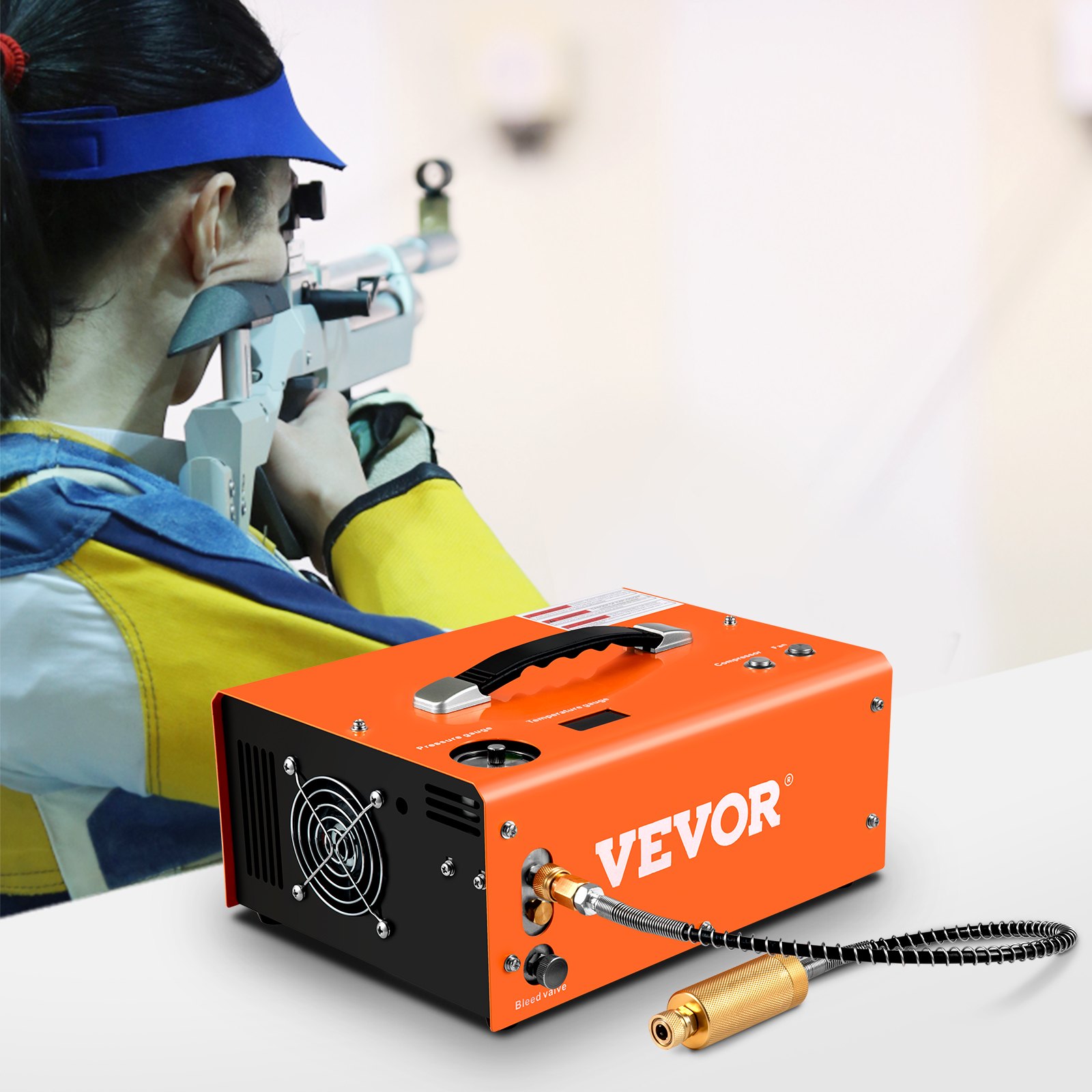 VEVOR VEVOR PCP Air Compressor Portable Scuba Compressor 4500Psi Auto ...