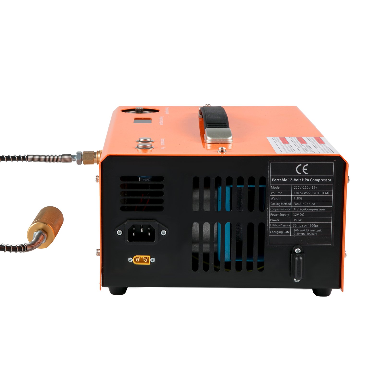 VEVOR VEVOR PCP Air Compressor Portable Scuba Compressor 4500Psi Auto ...
