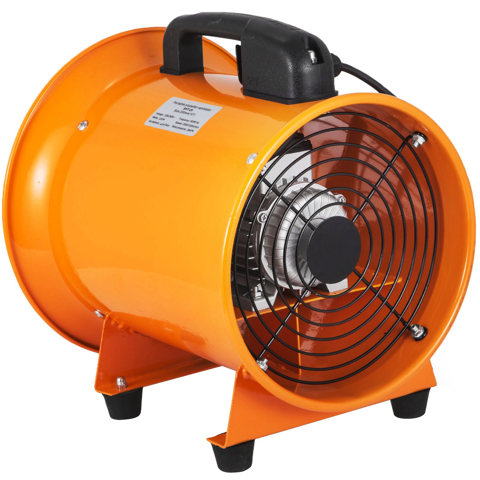 VEVOR Utility Blower Fan 10 inch with 10M Duct Hose,250MM Portable ...