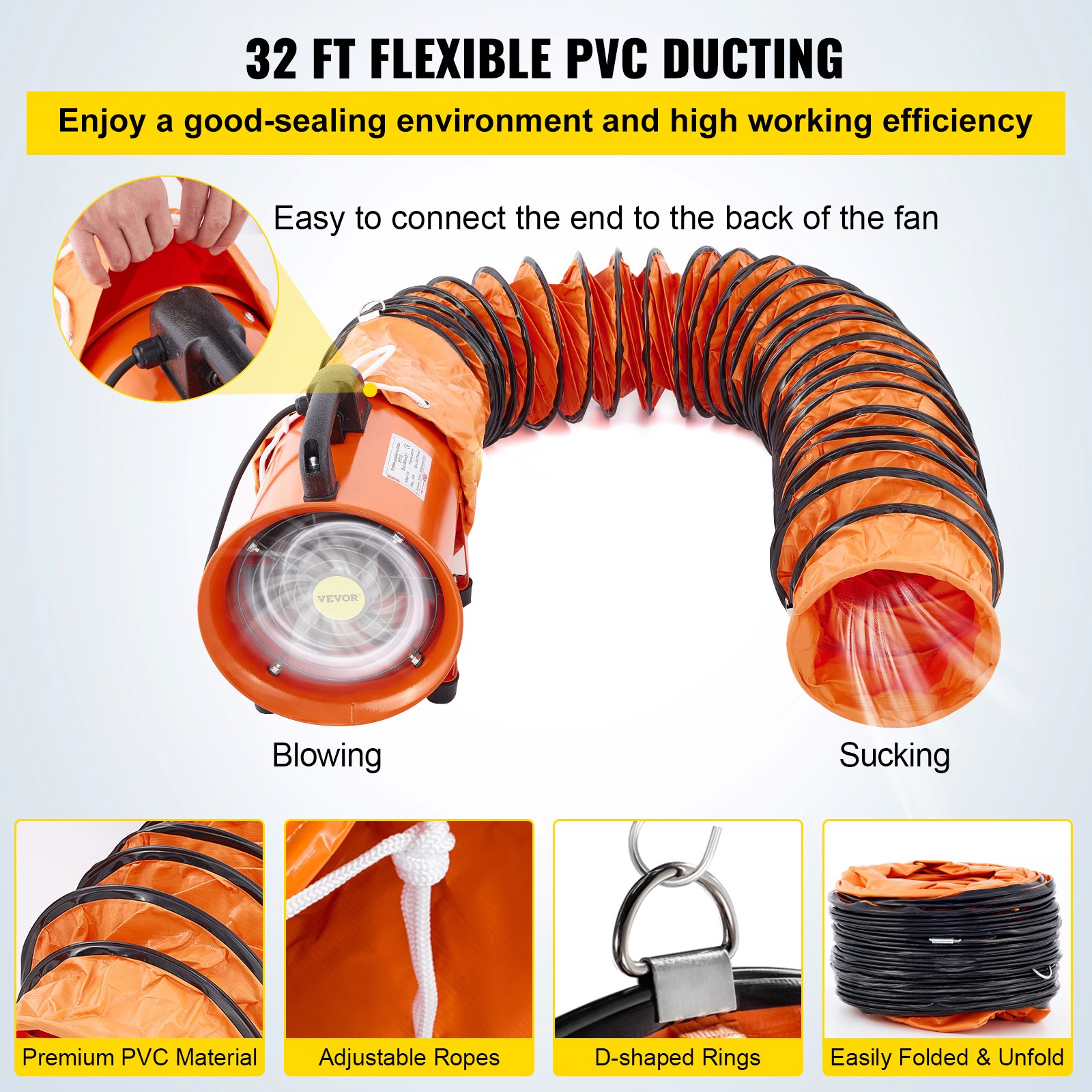 Dust Fume Extractor 12inch 300mm Ventilation Fan Industrial Blower ...