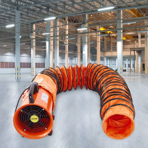 Heavy Duty Cylinder Fan with 10m Vinyl Hose High Velocity Portable ...