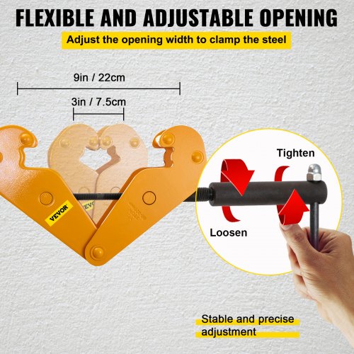 Beam Clamp I Beam Lifting Clamp 4400lbs/2tonheavy Duty Beam Hangers In ...