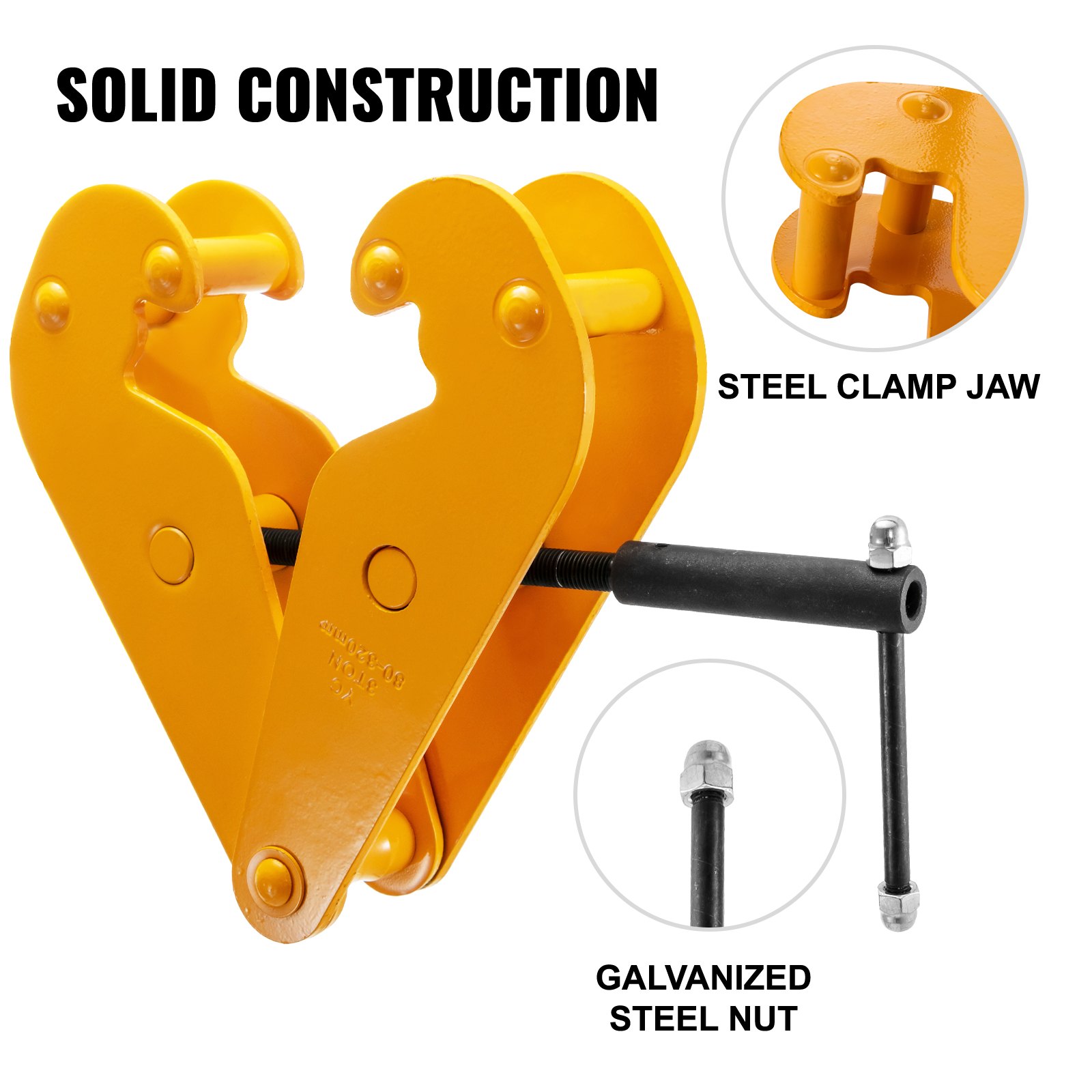 Beam Clamp I Beam Lifting Clamp 4400lbs/2tonheavy Duty Beam Hangers In ...