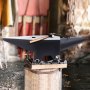VEVOR Cast Iron Anvil, 110 Lbs(50kg) Single Horn Anvil with Large ...