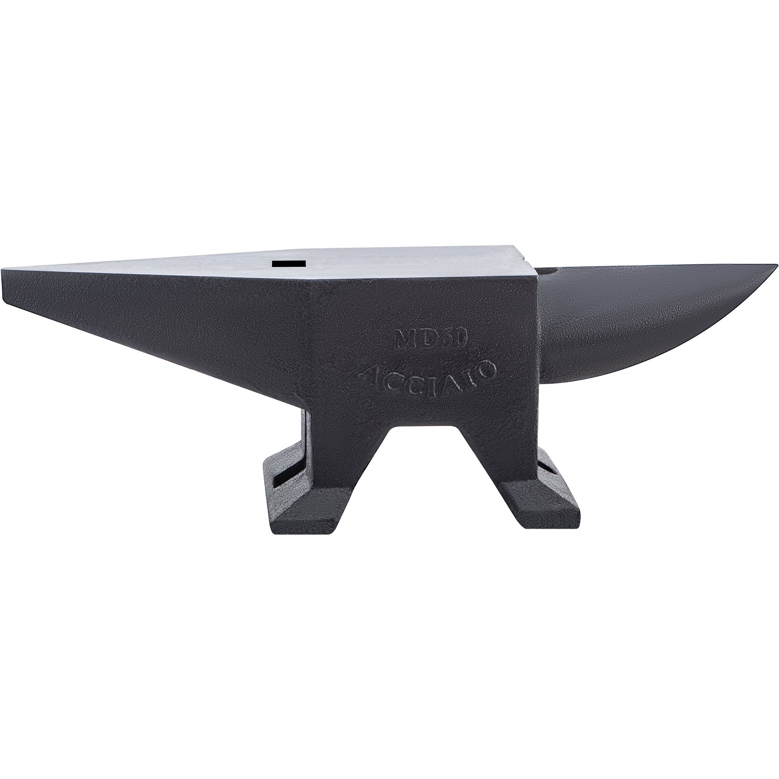 VEVOR Cast Iron Anvil, 132 Lbs(60kg) Single Horn Anvil with Large ...