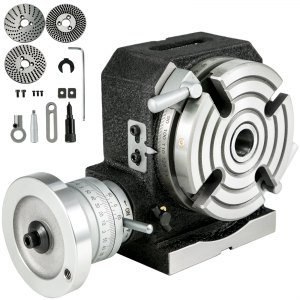 VEVOR Rotary Table 4in/100mm Horizontal Vertical Milling Table 2/5in ...