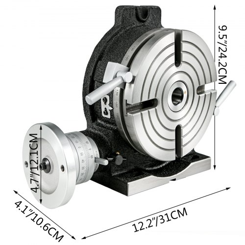 8" Precision Horizontal And Vertical Rotary Table | VEVOR US