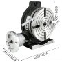 8" Precision Horizontal And Vertical Rotary Table | VEVOR US