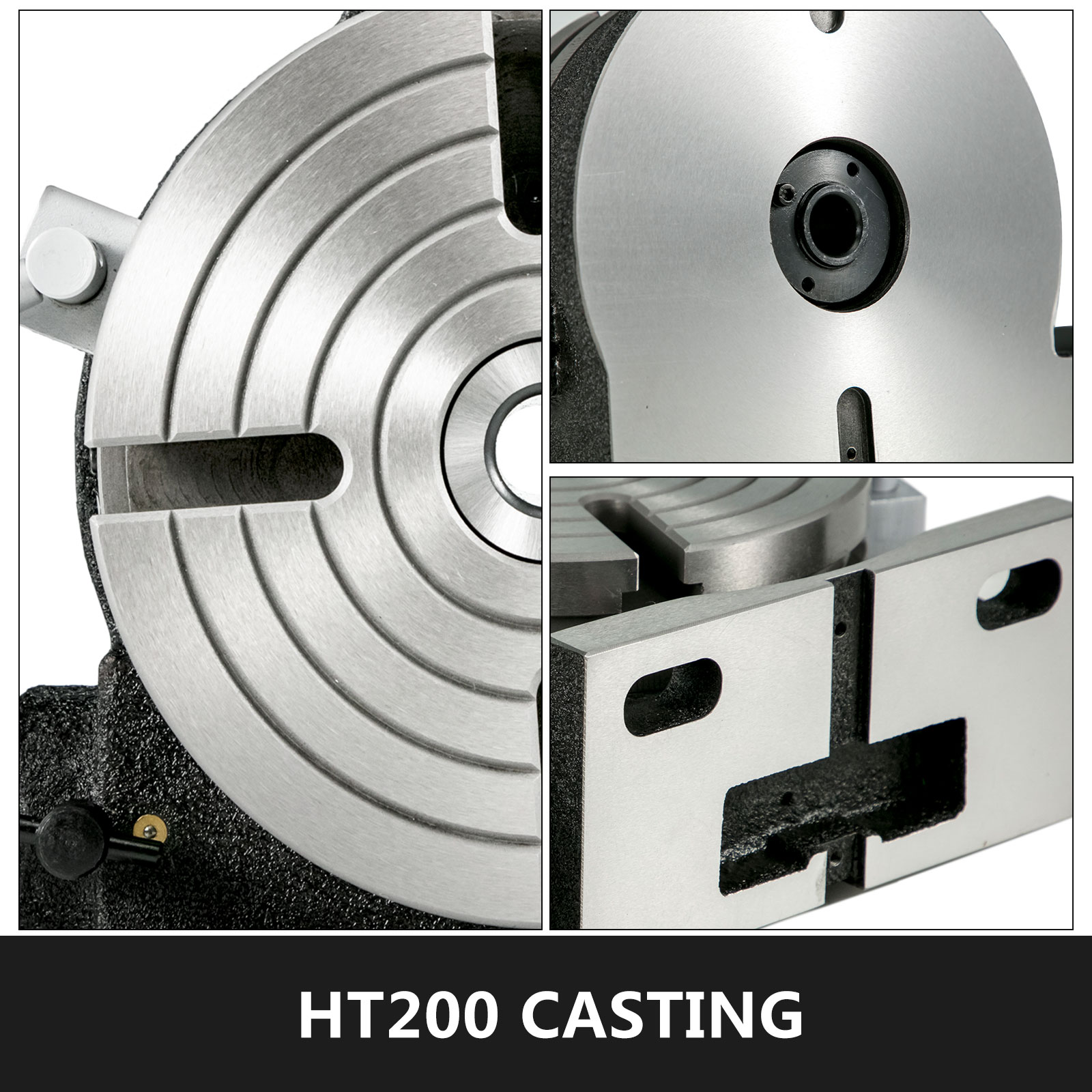 8" Precision Horizontal And Vertical Rotary Table | VEVOR US