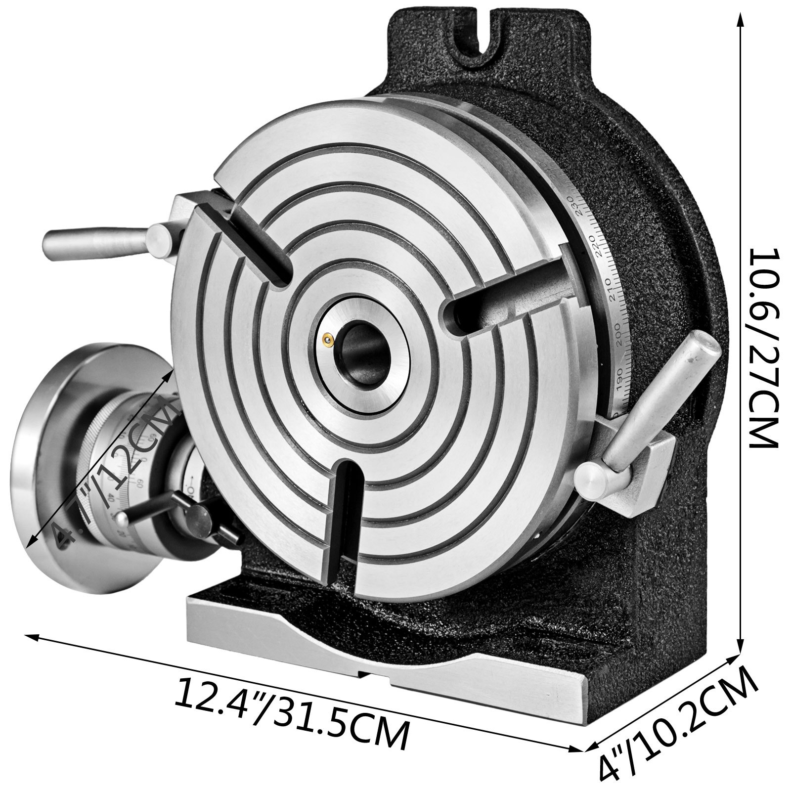 VEVOR Rotary Table 8 Inch/200 MM Horizontal Vertical Rotary Table 3 ...
