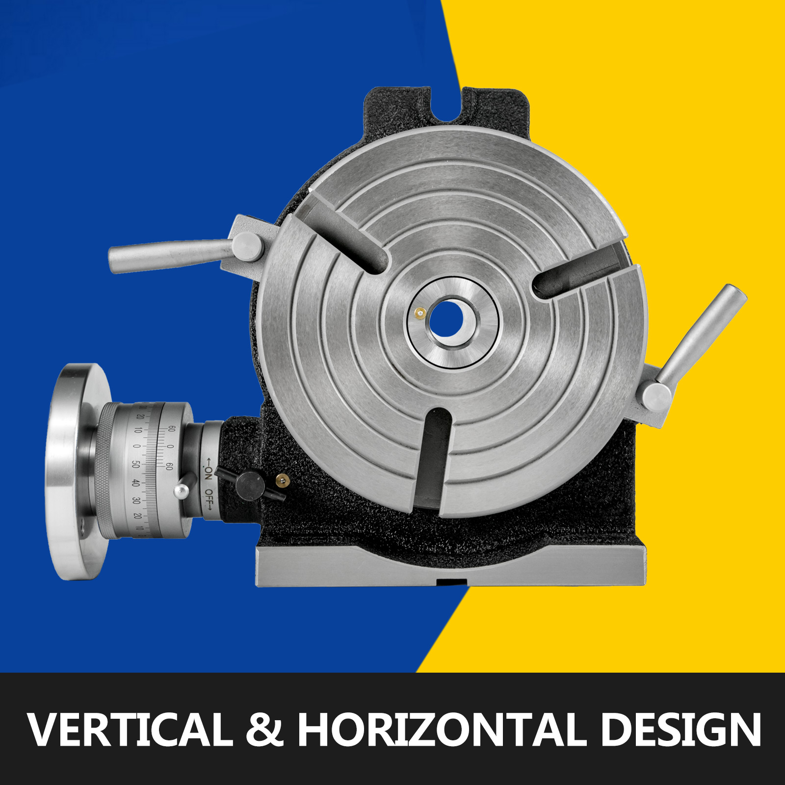 Rotary Table Horizontal Vertical Rotary Table 8" 3-slot For Milling ...