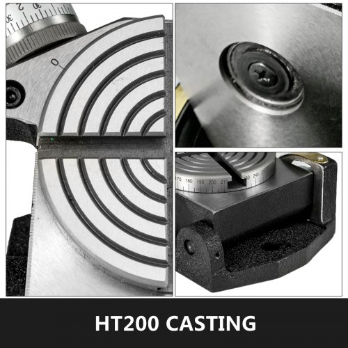 VEVOR Rotary Table 4 inch/100 mm Horizontal Vertical Rotary Table 4 ...