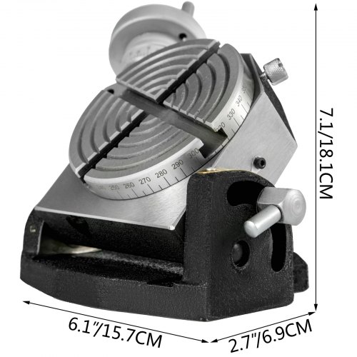 VEVOR Rotary Table 4 inch/100 mm Horizontal Vertical Rotary Table 4 ...