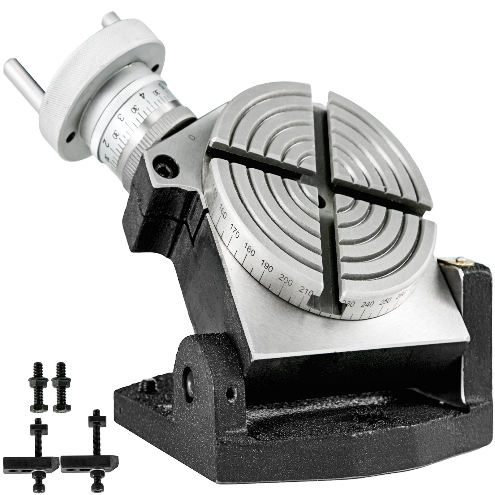 VEVOR Rotary Table Horizontal Vertical Tilting 4" 4-slot 100mm For ...