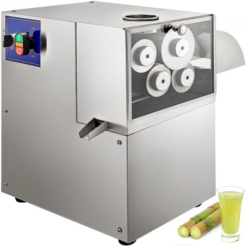 Sugar Cane Juicer Sugarcane Press Electric 4 Rollers 400W Sugarcane ...