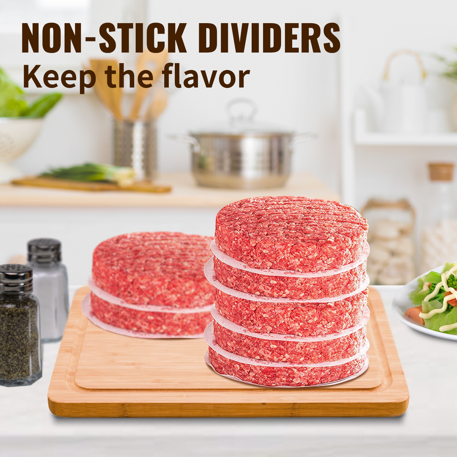 VEVOR Steam Paper Liners, 500PCs Air Fryer Parchment Paper, 5-Inch Air ...