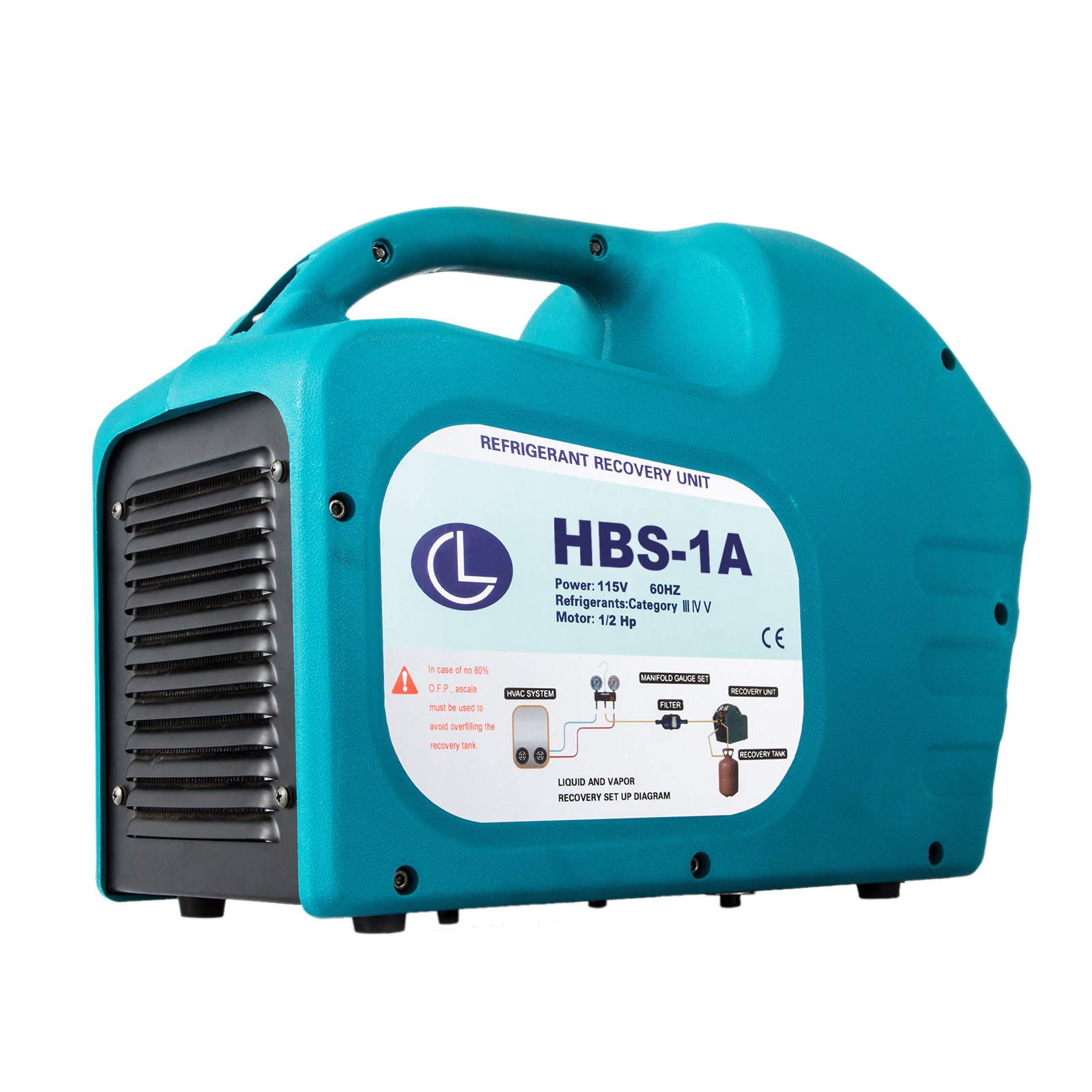 110v 60 Hz Portable Refrigerant Recovery Machine Optional R412a 38.5 ...