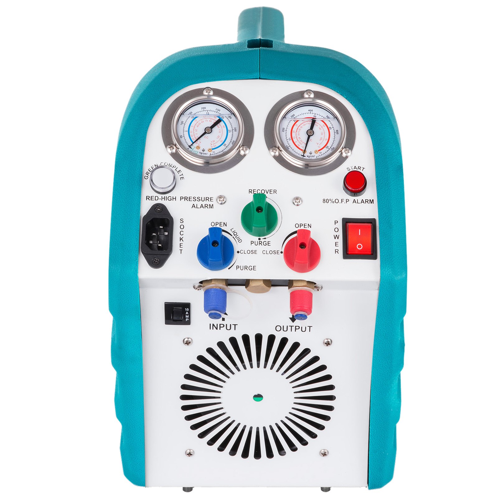 VEVOR 1/2HP Refrigerant Recovery Machine Portable 115V AC Refrigerant ...