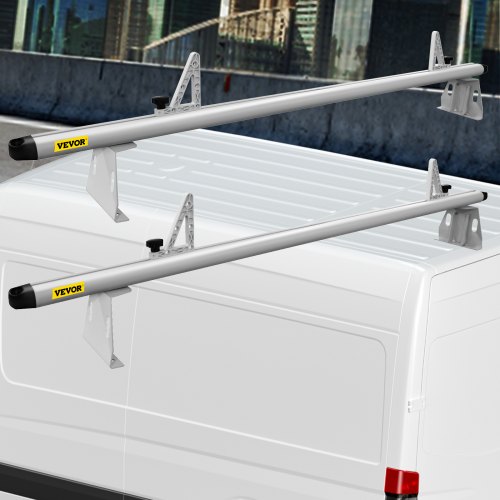 VEVOR Van Roof Ladder Rack, 2 Bars, 661 LBS Capacity, Heavy Duty ...