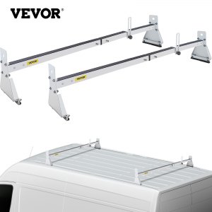 VEVOR Roof Ladder Rack Van Ladder Rack 52"-63.8" Adjustable 2 Bars 331 ...