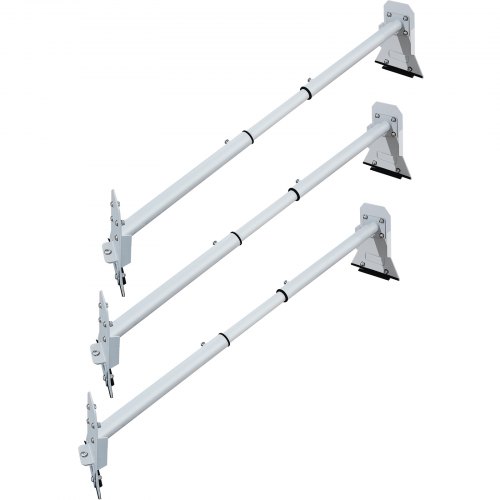 VEVOR Van Roof Ladder Rack, 3 Bars, 661 LBS Capacity, 46.5"-68.1 ...
