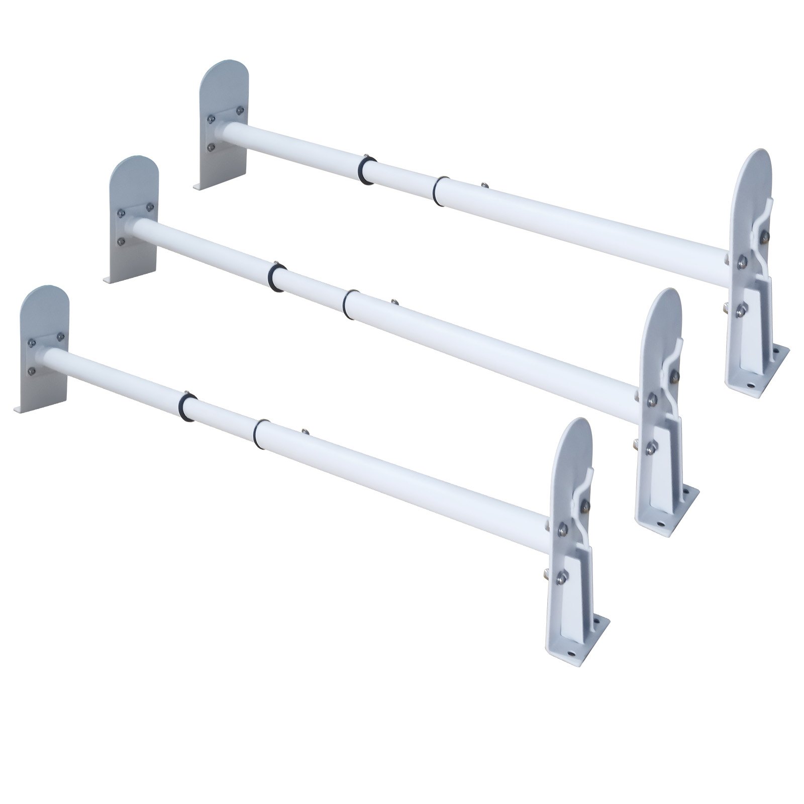 VEVOR Roof Ladder Rack Van Ladder Rack 34.6"-56" Adjustable 3 Bars 500 ...