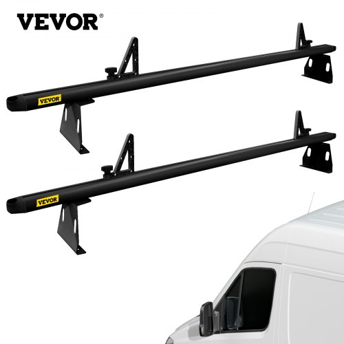 VEVOR Van Roof Ladder Rack, 2 Bars, 661 LBS Capacity, Heavy Duty ...