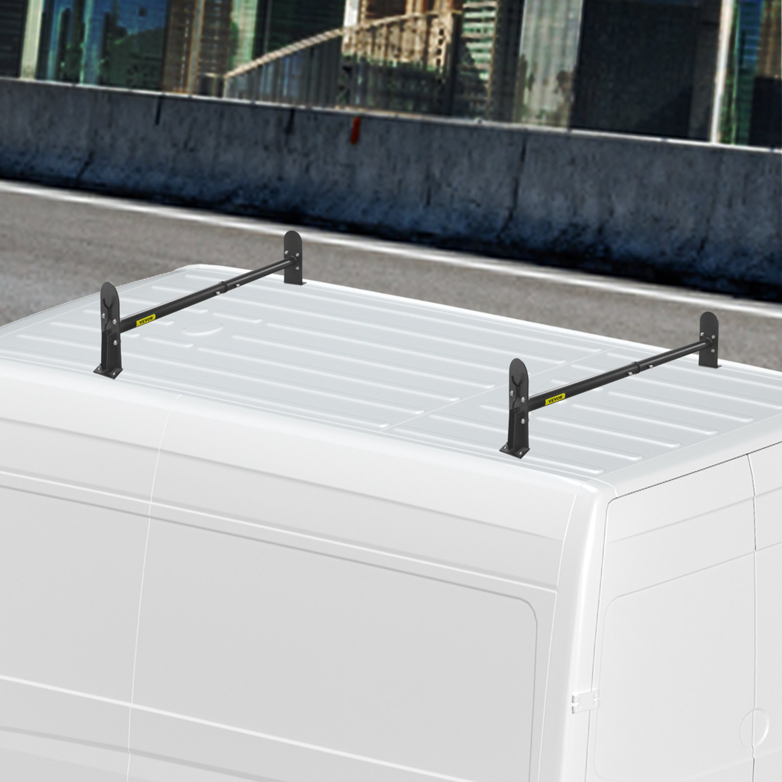 VEVOR Universal Van Ladder Roof Racks, 2 Bars, 331 LBS Capacity, 34.6 ...