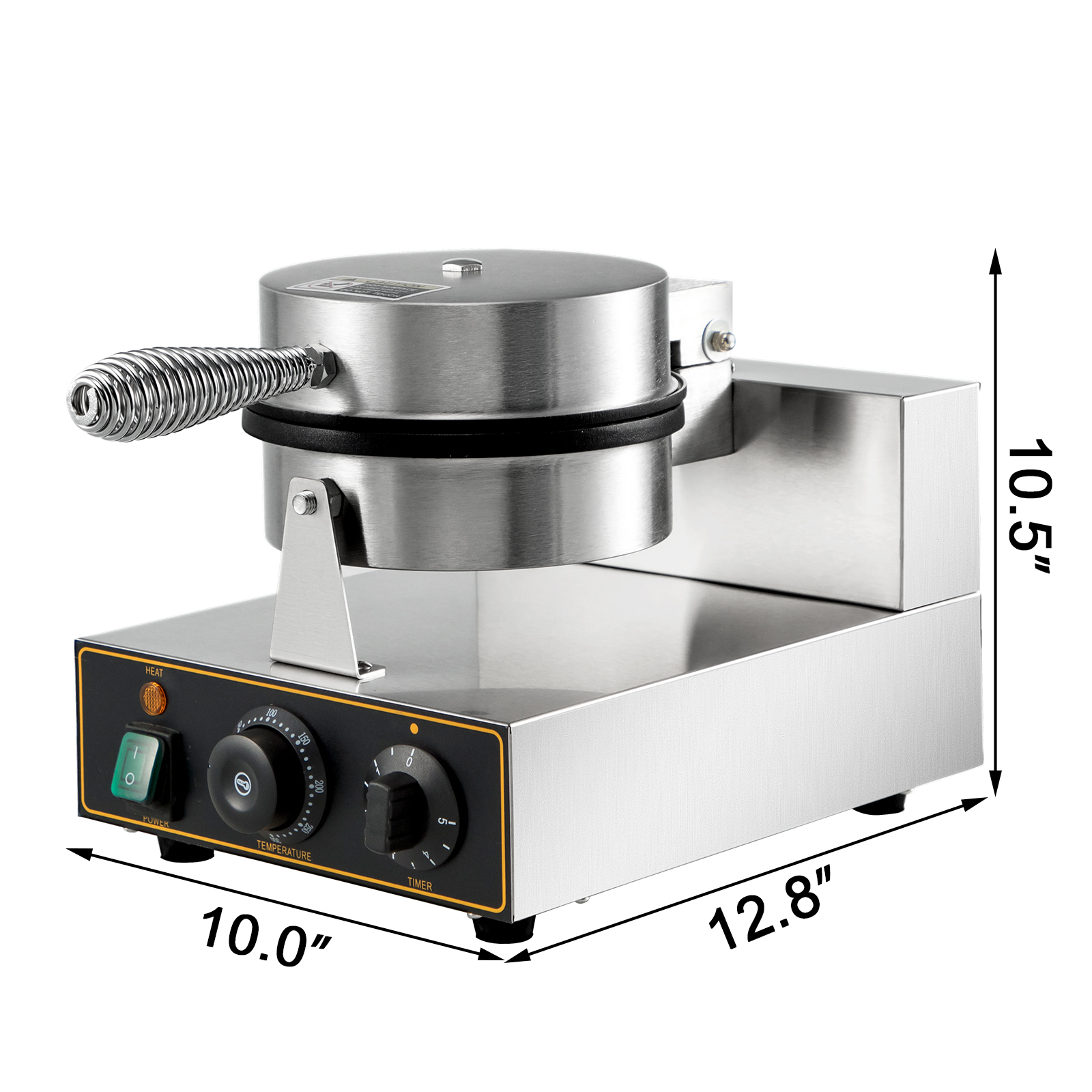 Round Waffle Maker Machine Muffin Maker Commercial Nonstick Electric ...