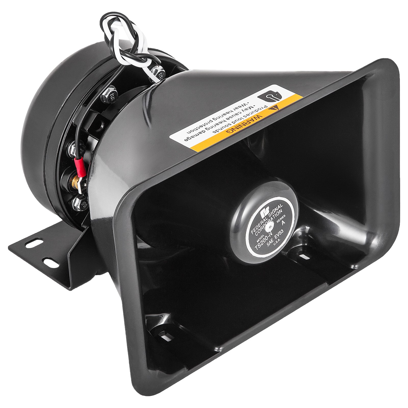 VEVOR 200W Car Warning Alarm Vehicle 7 Sound Loud Warning Alarm Kit MIC ...