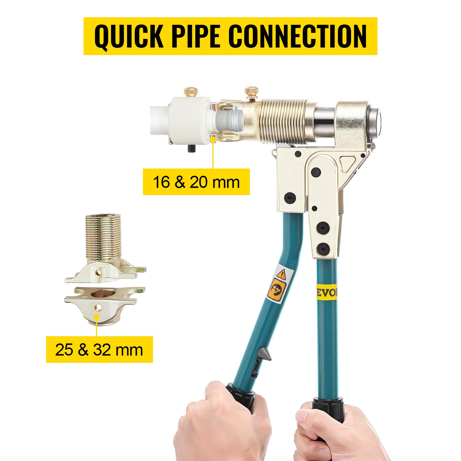 VEVOR Manual Rehau Pex Pipe Sleeve Expander Clamping Plumbing Tool Kit ...