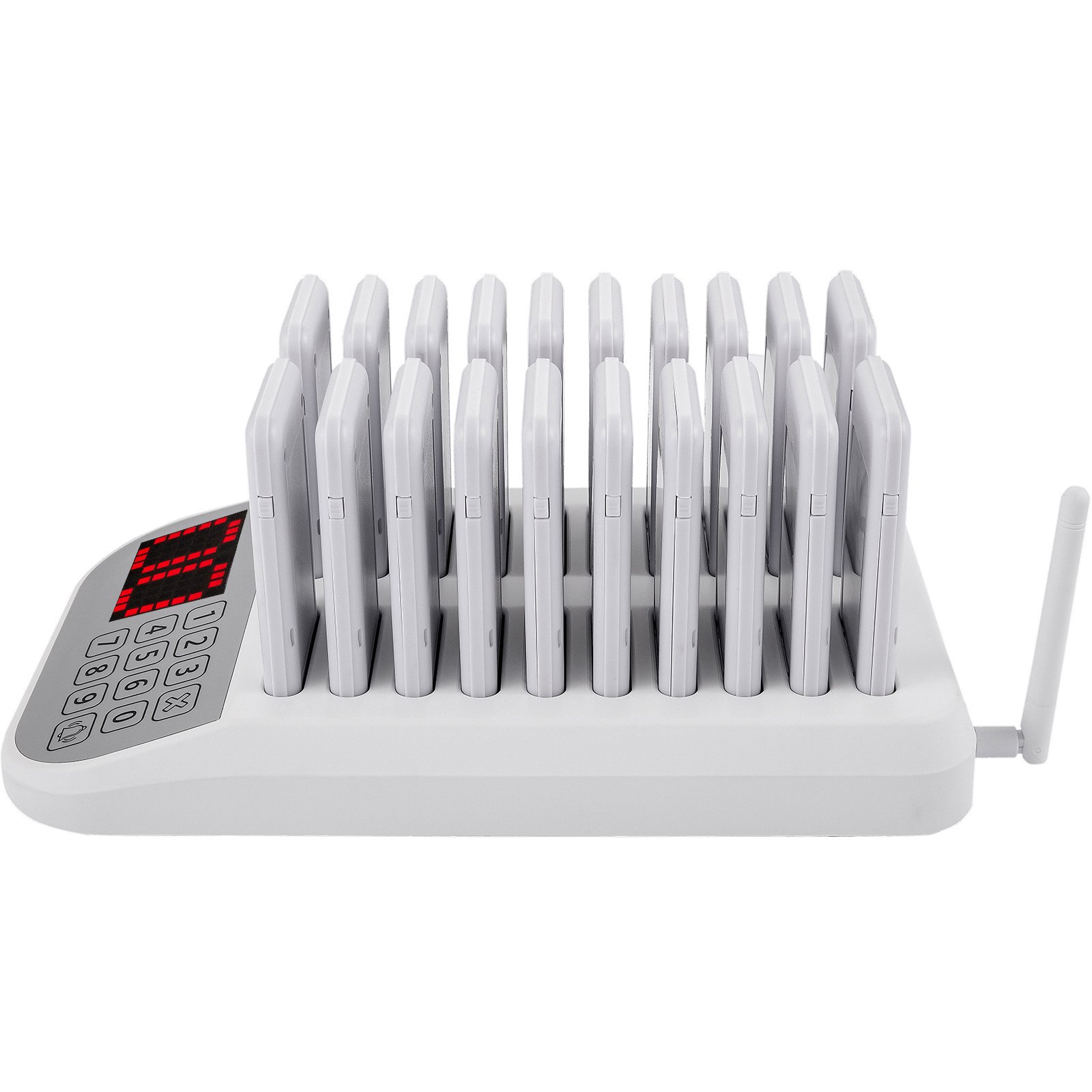 VEVOR Restaurant Pager System 20 Coasters Max 98 Nursery Pager Wireless ...