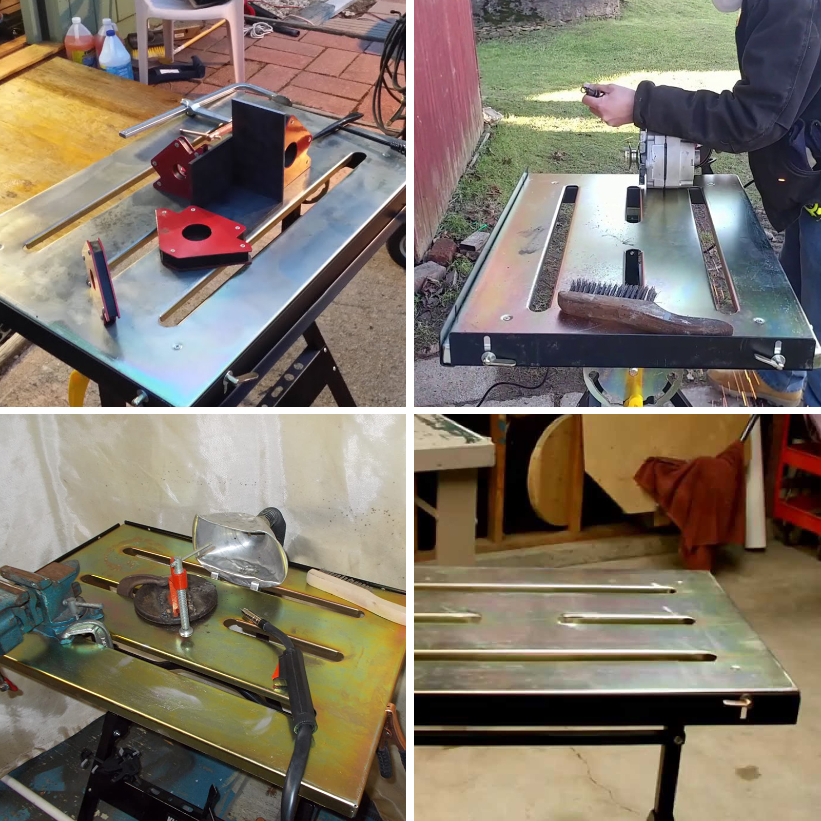VEVOR Welding Table Steel Welding Table 91.5 x 61 cm Adjustable Height ...