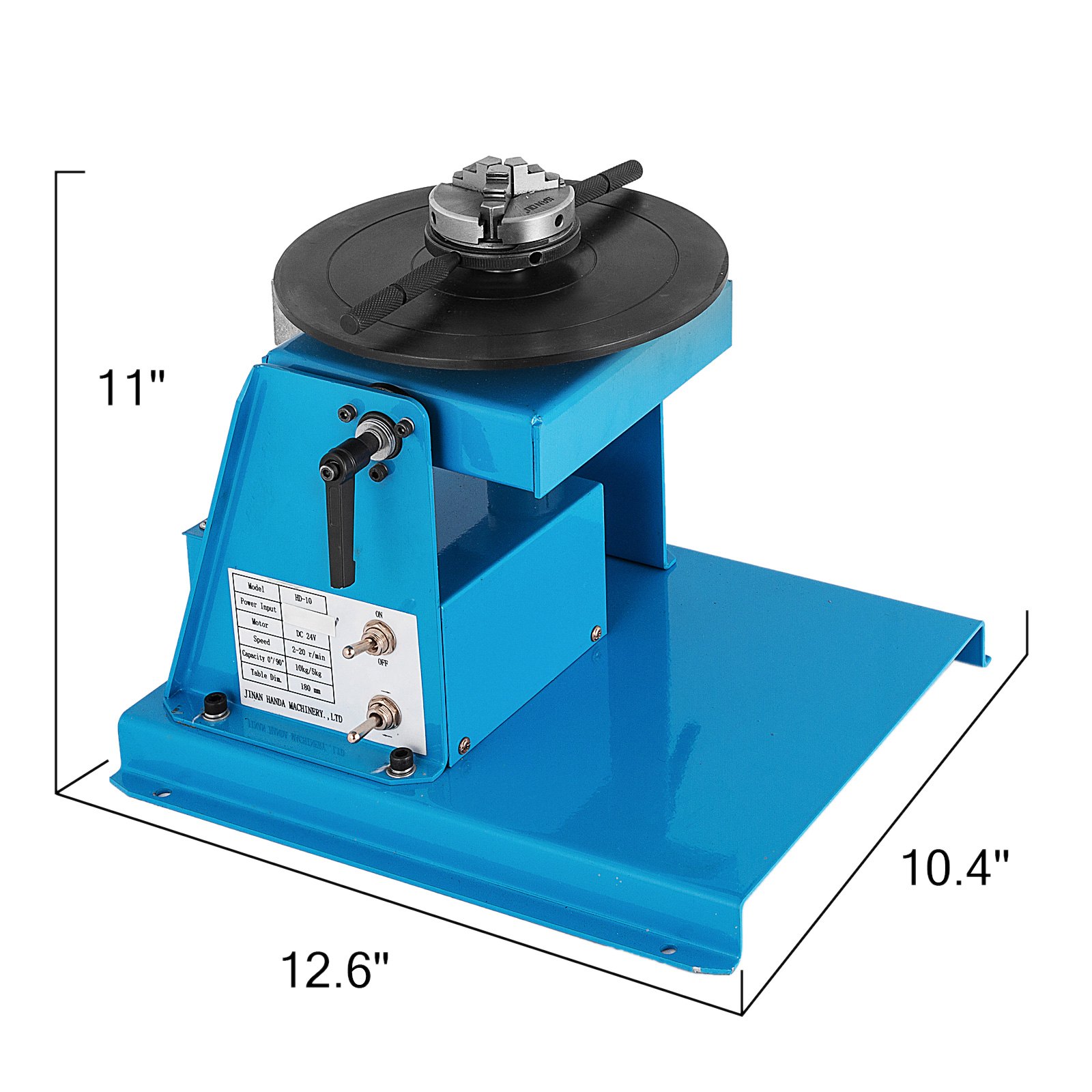 VEVOR VEVOR 10 KG Rotary Welding Positioner Turntable Table, Mini 2.5 ...