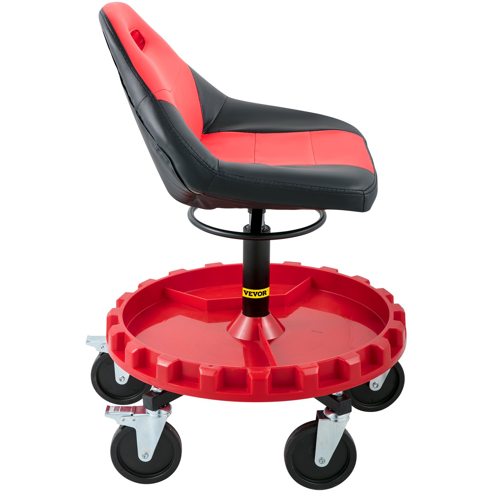 VEVOR Rolling Garage Stool, 300LBS Capacity, 21"-26" Adjustable Height ...