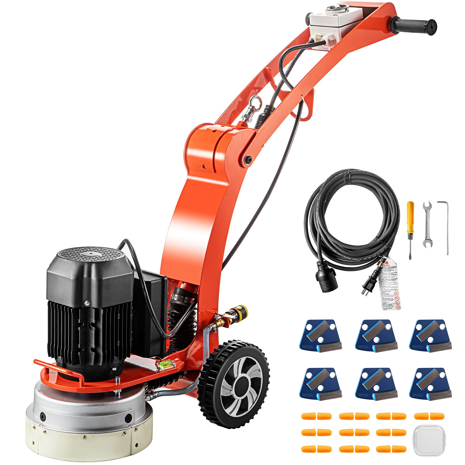 VEVOR Electric Concrete Floor Grinder 10" Walk-Behind Grinder 1.5HP ...