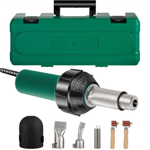 VEVOR Roofing Welder, 6 Pcs PVC Welding Gun, 1600W Pvc Welder With Case ...