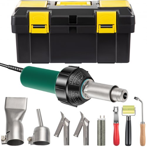 VEVOR Roofing Welder PVC Welding Gun 8 pcs 1600W 120V Welding Tool Kit ...