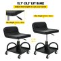 VEVOR Rolling Garage Stool, 300LBS Capacity, Adjustable Height from 15. ...