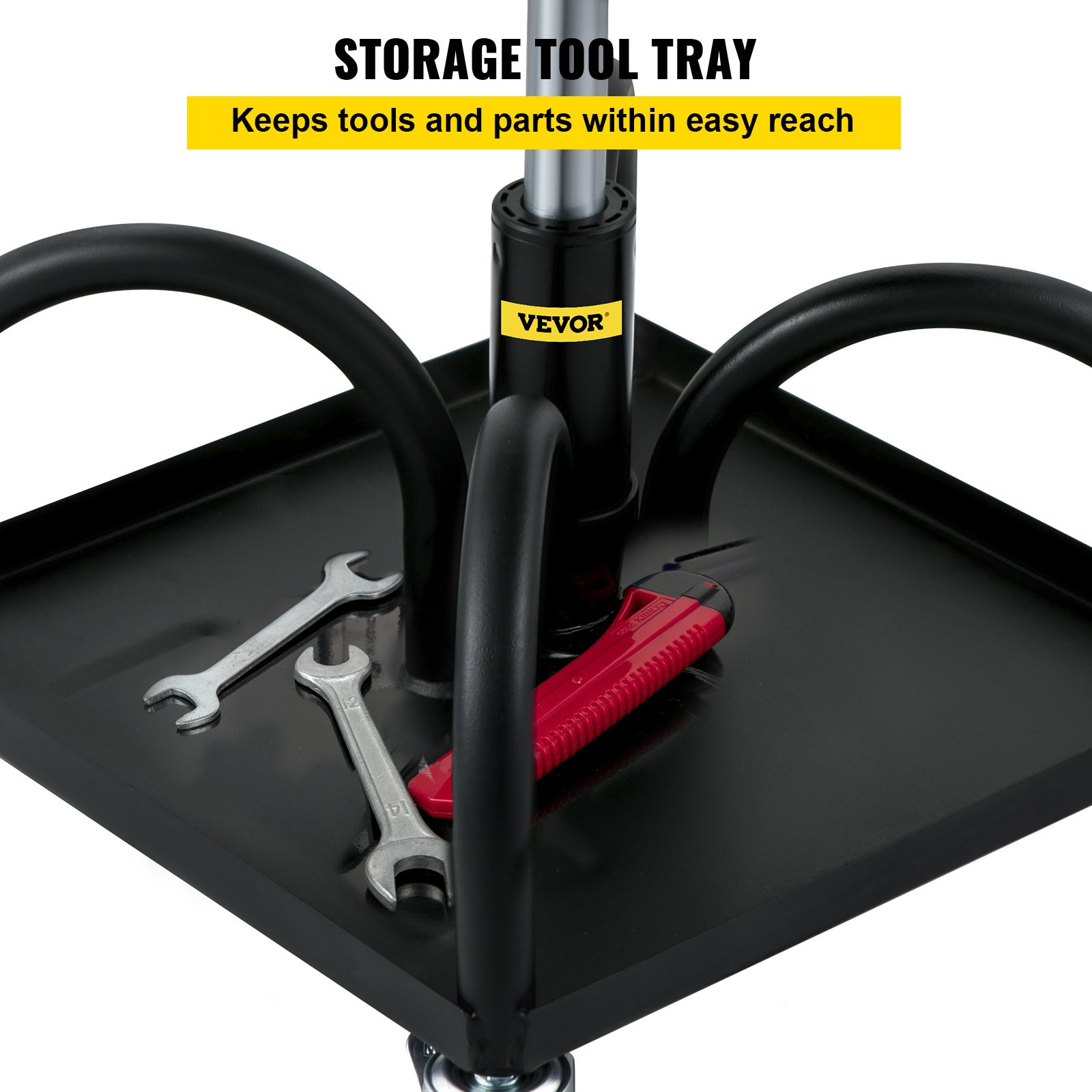 VEVOR Rolling Garage Stool 300LBS Adjustable Mechanic Work Shop Seat w ...